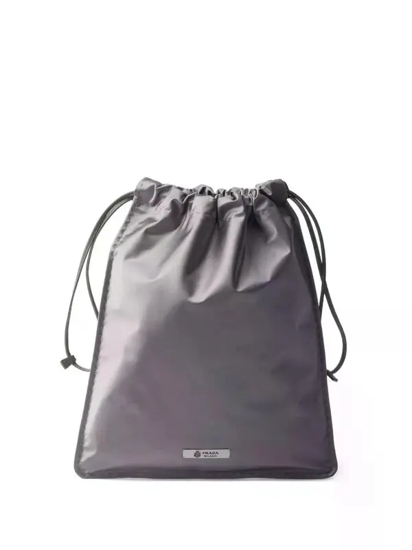Prada Drawstring Pouch - Grey