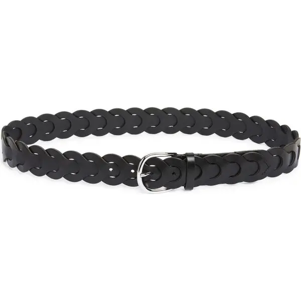 Isabel Marant Étoile Edena Leather Belt - Black/silver