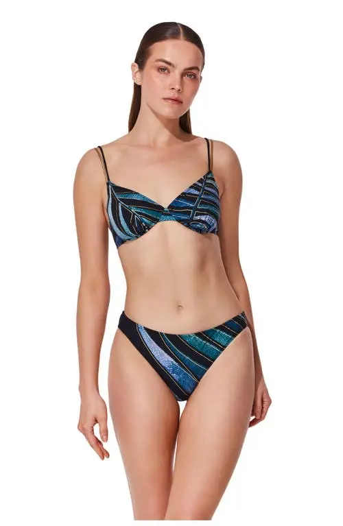 GOTTEX Willow Underwire Bikini Set - Black-blue