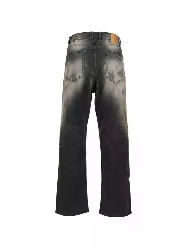 We11Done Dirty-washed Straight-leg Jeans