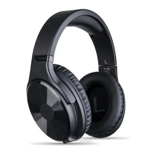 MOVO Mh-100 Hi-fi Studio Headphones With Microphone - Black