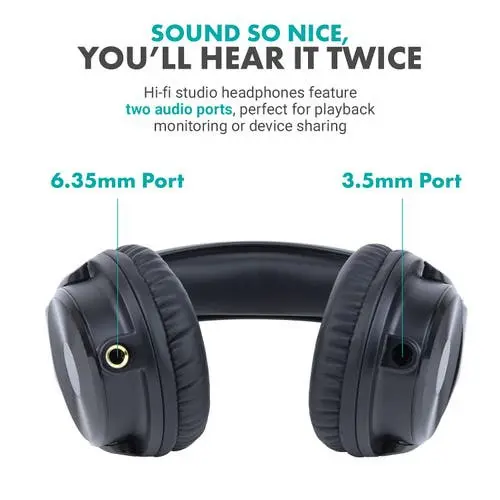 MOVO Mh-100 Hi-fi Studio Headphones With Microphone