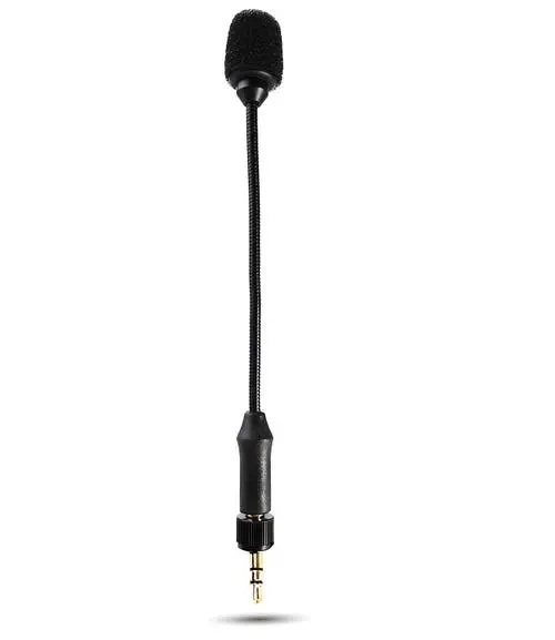 MOVO Mv-m101 Gooseneck Omnidirectional Lavalier Microphone- Compatible With Dji Mic/rode Wireless Go Series Wireless Transmitters - Black