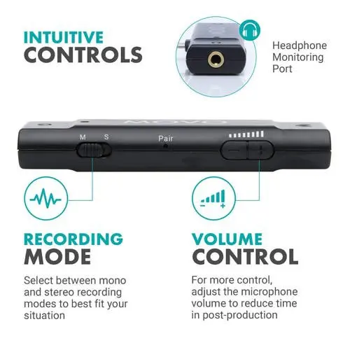 MOVO Edge-uc-duo Dual Wireless Lavalier Microphone Systemcompatible With Android, Samsung