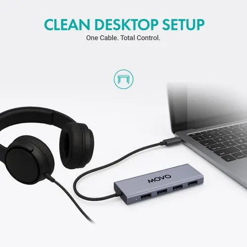 MOVO Umx-1 Usb Microphone Hubconnects 4 Usb Microphones To Computers