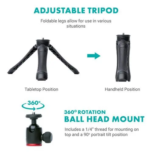 MOVO Usb-c Vlogging Kit For Iphone 15 And Up With Fullsize Tripod