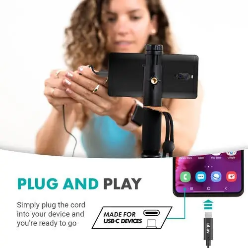MOVO Ulavwired Omnidirectional Usb-c Lavalier Clip On Microphone