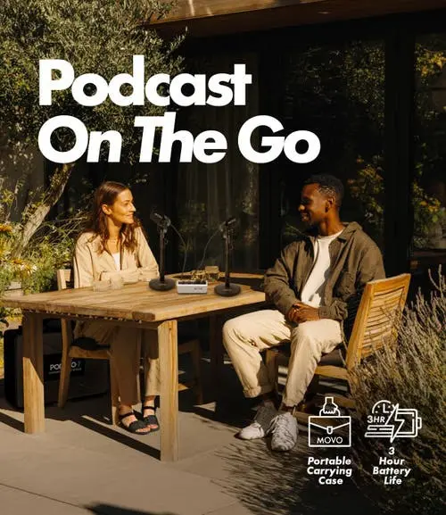 MOVO Podpro-t Portable Podcasting Bundle For 2 For Smartphones And Computers