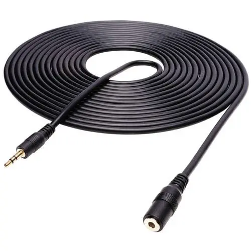 MOVO Mc20 3.5mm Trs Female To Male Extension Cable 20ft - Black