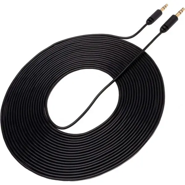 MOVO 20-foot 3.5mm Male Stereo Trs Cable - Black
