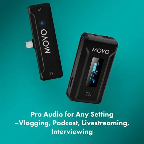 MOVO Wmx-2-c Wireless Microphone For Usb-c Devices