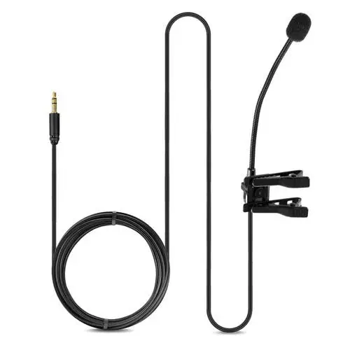 MOVO Acm400 Flexible Gooseneck Omnidirectional Microphone For Motovlogging - Black