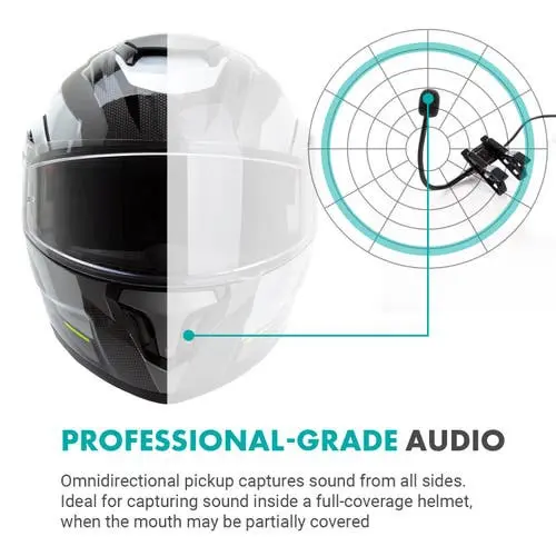 MOVO Acm400 Flexible Gooseneck Omnidirectional Microphone For Motovlogging