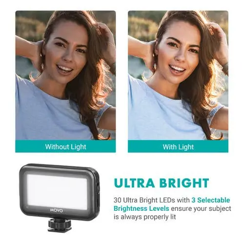 MOVO Uvlogger Vlogging Kit For Iphone 15 And Up With Light, Mic, Phone Mount