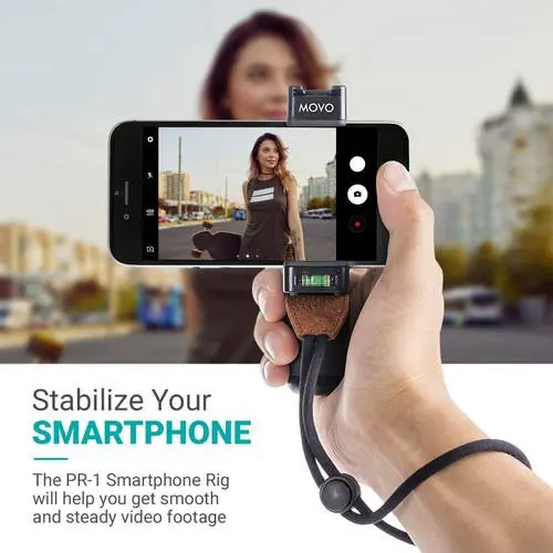 MOVO Pr-2-pm Smartphone Video Rig With Shotgun Microphone, Grip Handle