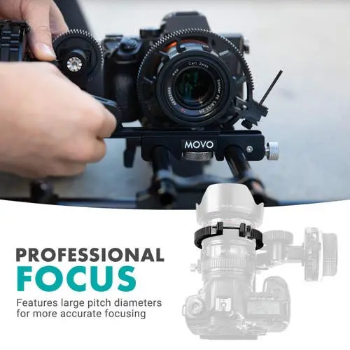 MOVO Adjustable 3-piece Follow Focus Ring Gear Set