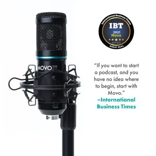MOVO Pc-m6 Universal Cardioid Condenser Podcast Microphone With Xlr And 3.5mm
