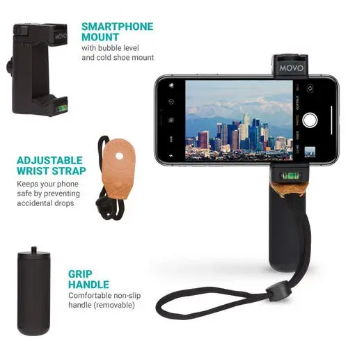 MOVO Pr-1 Smartphone Grip Handle Rigcompatible With Most Smartphones