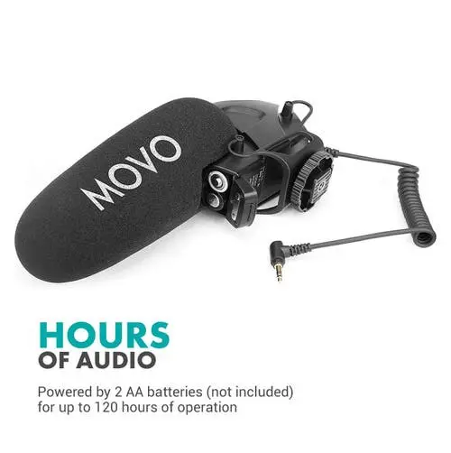 MOVO Vxr3031 Shotgun Microphonesupercardioid On-camera Shotgun Mic