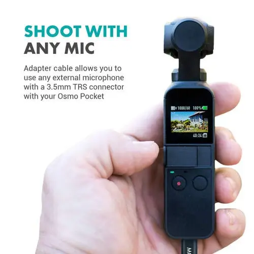 MOVO Dm1p Omnidirectional Lavalier Microphone Compatible With The Dji Osmo Pocketlapel Mic