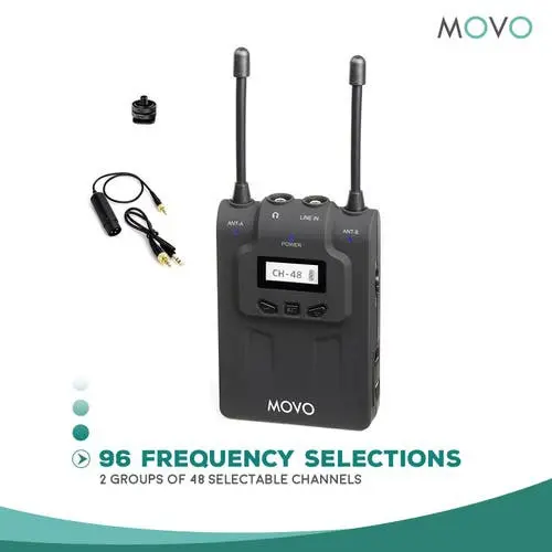 MOVO Wmic80 Uhf Wireless Handheld Microphone System