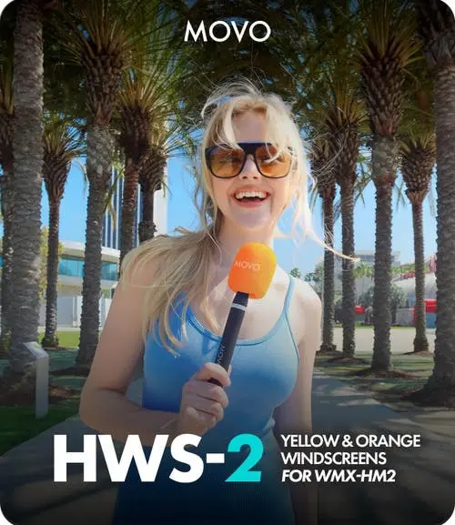 MOVO Hws-2 Colored Windscreens Wmx-hm2 & Rode Interview Go