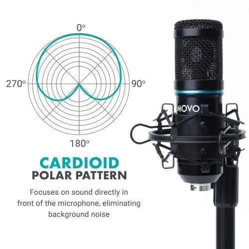 MOVO Iphone 15/16 Usb-c Podcast Equipment Bundle Compatible With Iphone 15/16