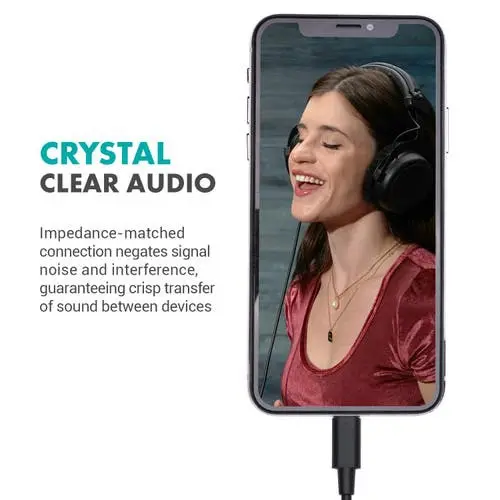 MOVO Ima-4 Trs To Lightning Adaptercompatible With Iphone And Ios Devices