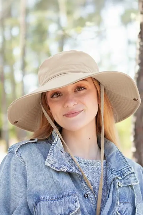 KANUT SPORTS Alice Wide Brim Bucket Hat - Papyrus