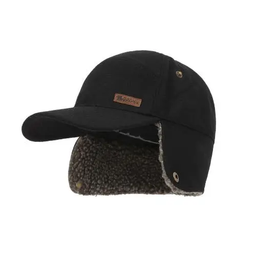 KANUT SPORTS York Berber Earflap Cap - Black