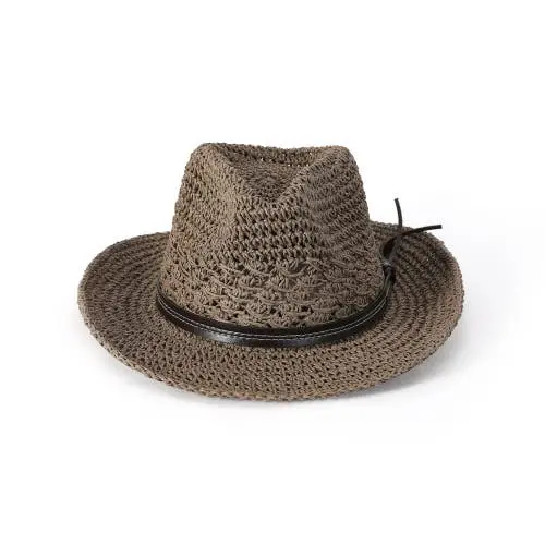 KANUT SPORTS Lakota Western Straw Cowboy Hat - Ash