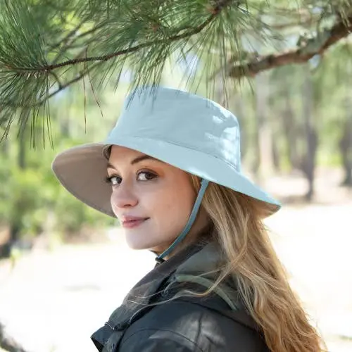KANUT SPORTS Waterproof Wide Brim Bucket Hat - Gulf