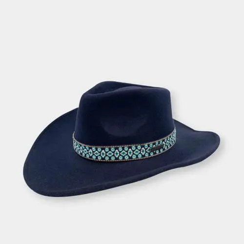 KANUT SPORTS Rogue Decorative Band Wool Hat - Midnight