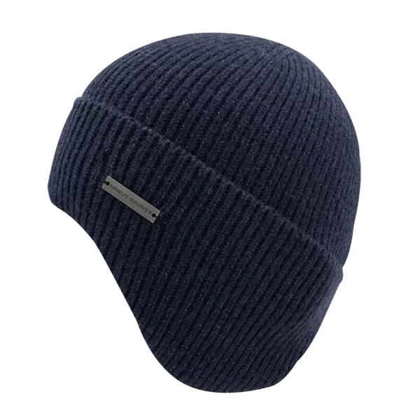 KANUT SPORTS Smoky Earflap Beanie - Navy