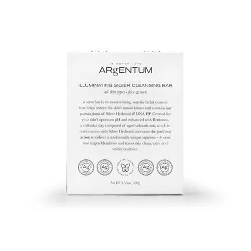 ARGENTUM Le Savon Lune Illuminating Silver Cleansing Bar