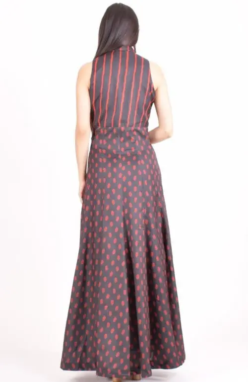 RAAS Meher Slit Button Up Maxi Dress