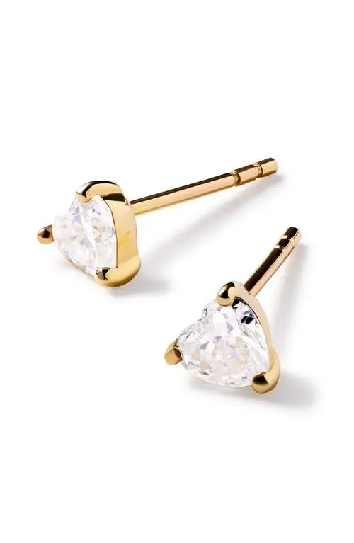 ANA LUISA Solid Diamond Heart Stud Earrings