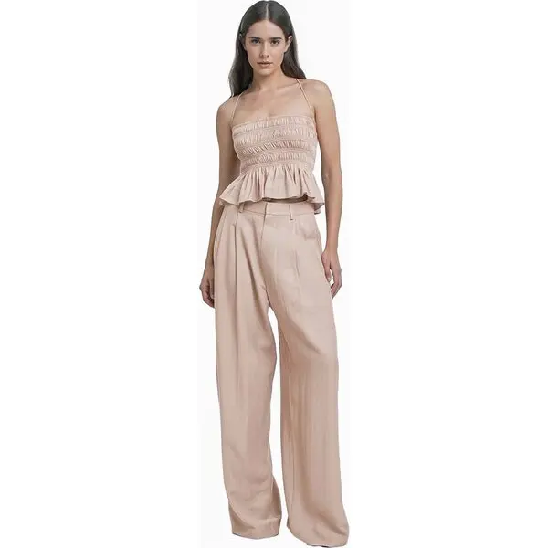 MOTHER OF ALL Hedi Mid-waist Tailored Pants - Light-pink