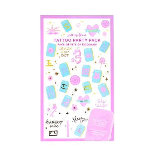 JOLLITY & CO Mahjong Tattoo Party Pack - Assorted Pre-pack
