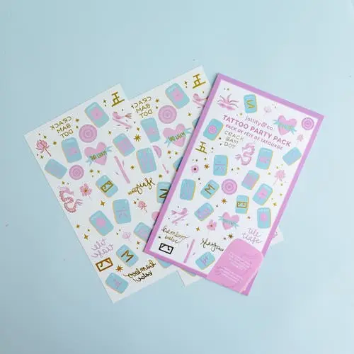 JOLLITY & CO Mahjong Tattoo Party Pack