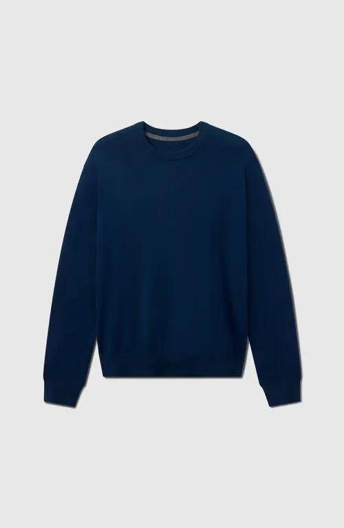 JACK ARCHER Anytime Crewneck Sweater - Deep Blue