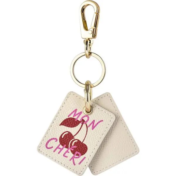 POSH TECH Mirrored Bag Charm For Airtag - White