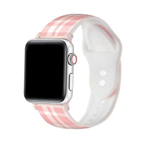 POSH TECH Silicone Band - Blush Plaid