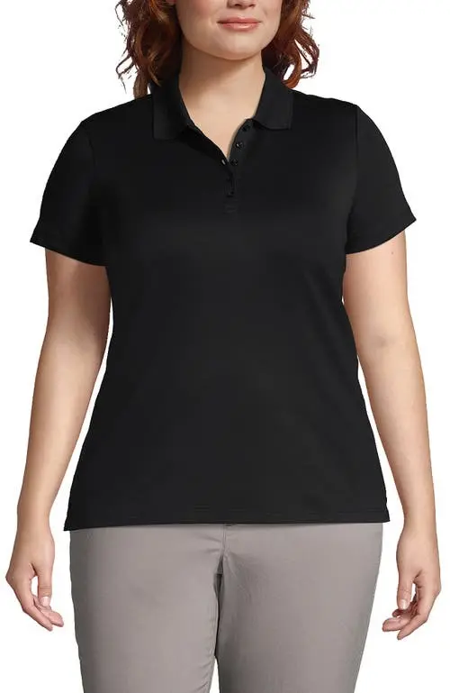 LANDS' END Supima Cotton Polo Shirt - Black