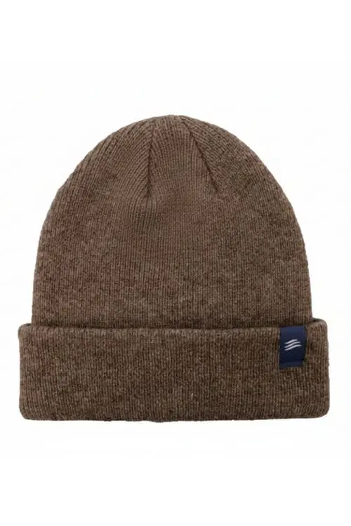United By Blue Yak Yarn Heathered Knit Beanie - Oatmeal