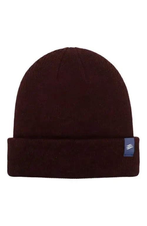 United By Blue Yak Yarn Heathered Knit Beanie - Wine