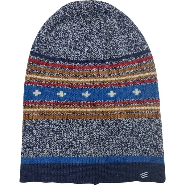 United By Blue Merino Wool Fair Isle Beanie - Midnight Navy