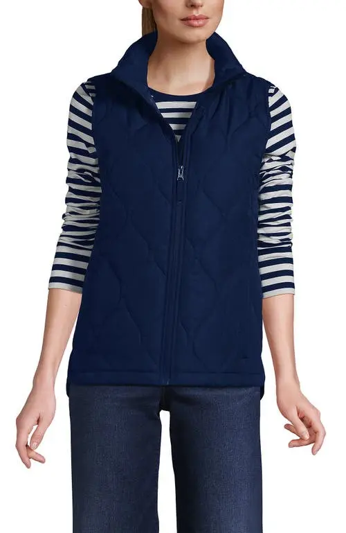 LANDS' END Featherfree Insulated Vest - Deep Sea Navy