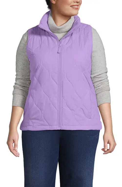 LANDS' END Featherfree Insulated Vest - Whisper Lilac