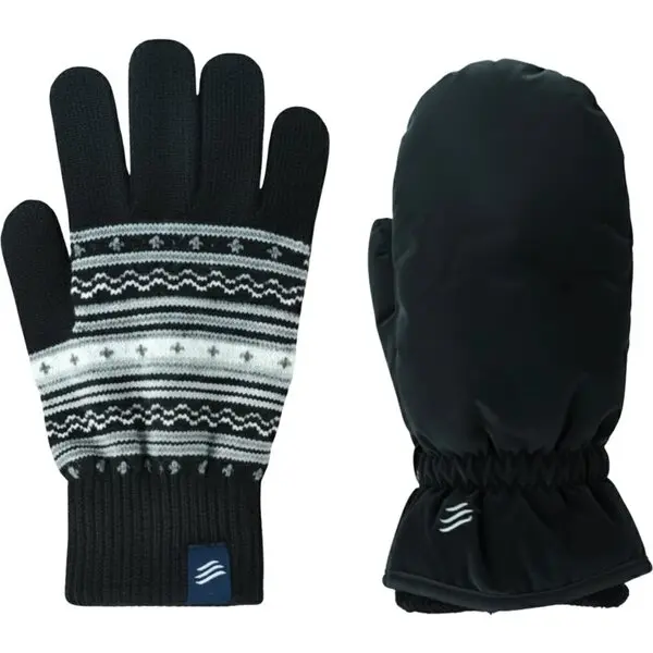 United By Blue Extreme Weather Mitten And Knit Glove 2-pack - Black
